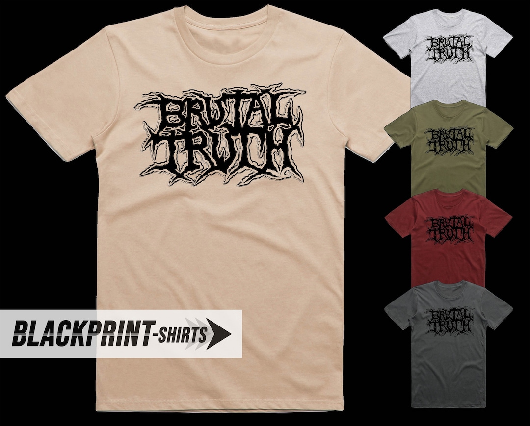 Brutal Truth Logo T Shirt Cotton Men's All Sizes S-5XL 18 - Etsy