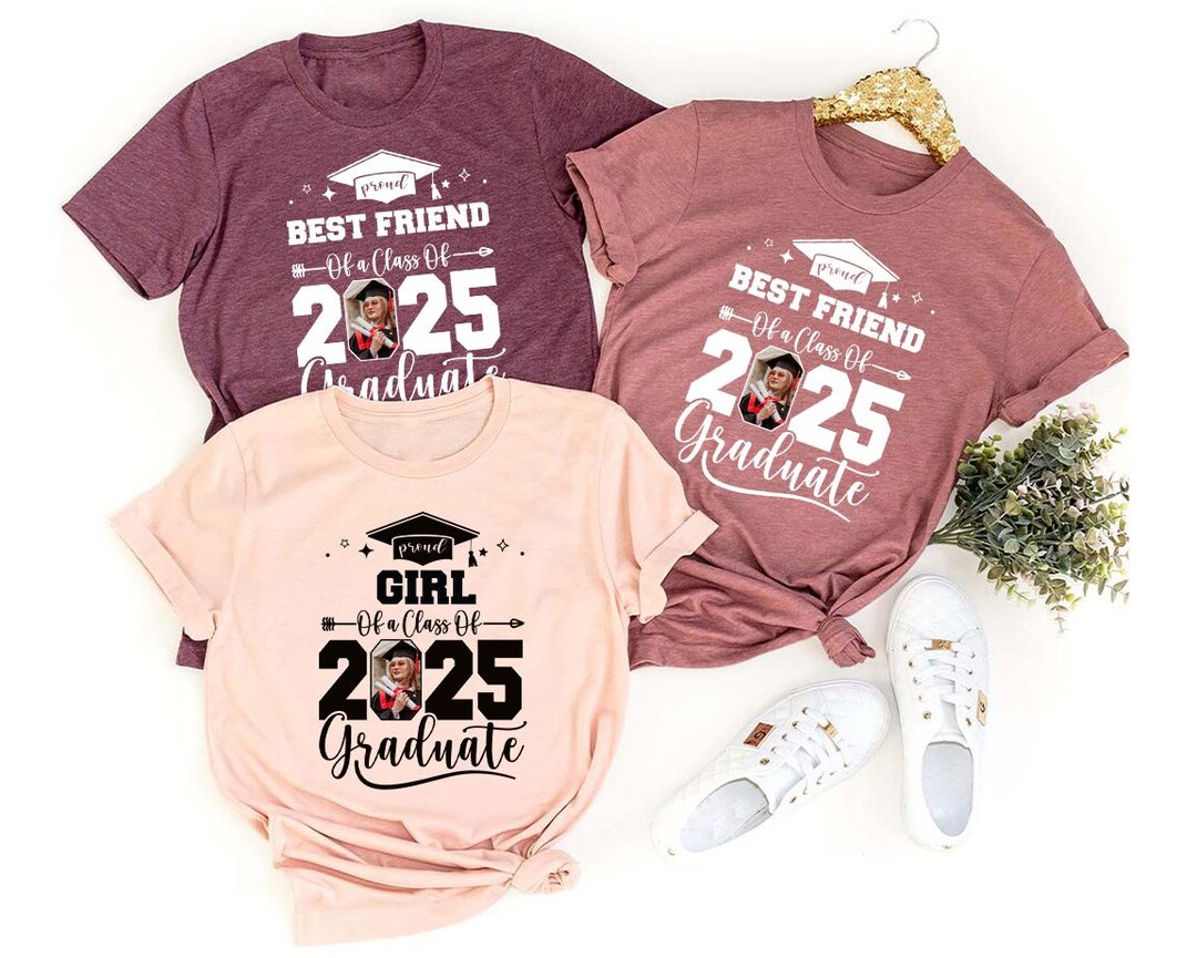 Custom Photo Graduation Family Shirts, Personalized Proud Graduate 2026 ...
