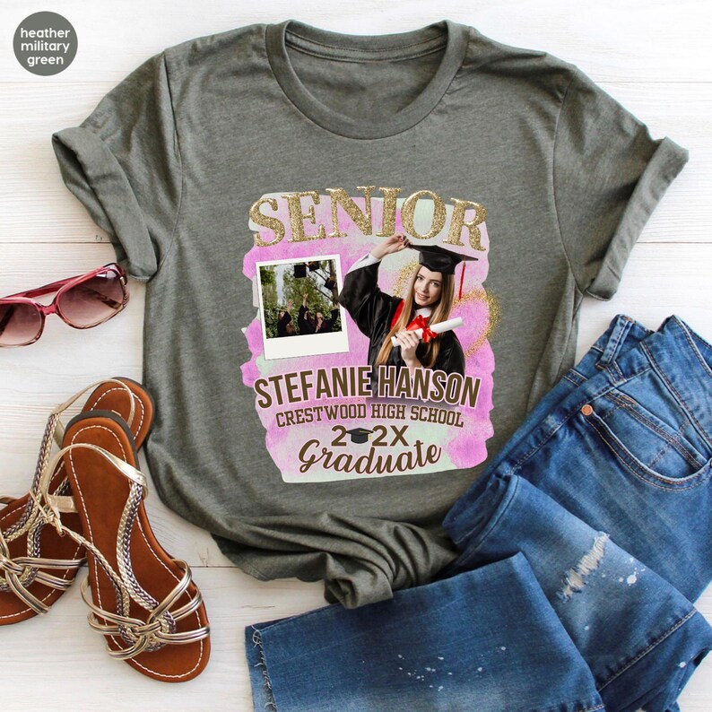 Personalized Senior 2026 Graduation Shirt, Custom Name Grad Gift, High ...
