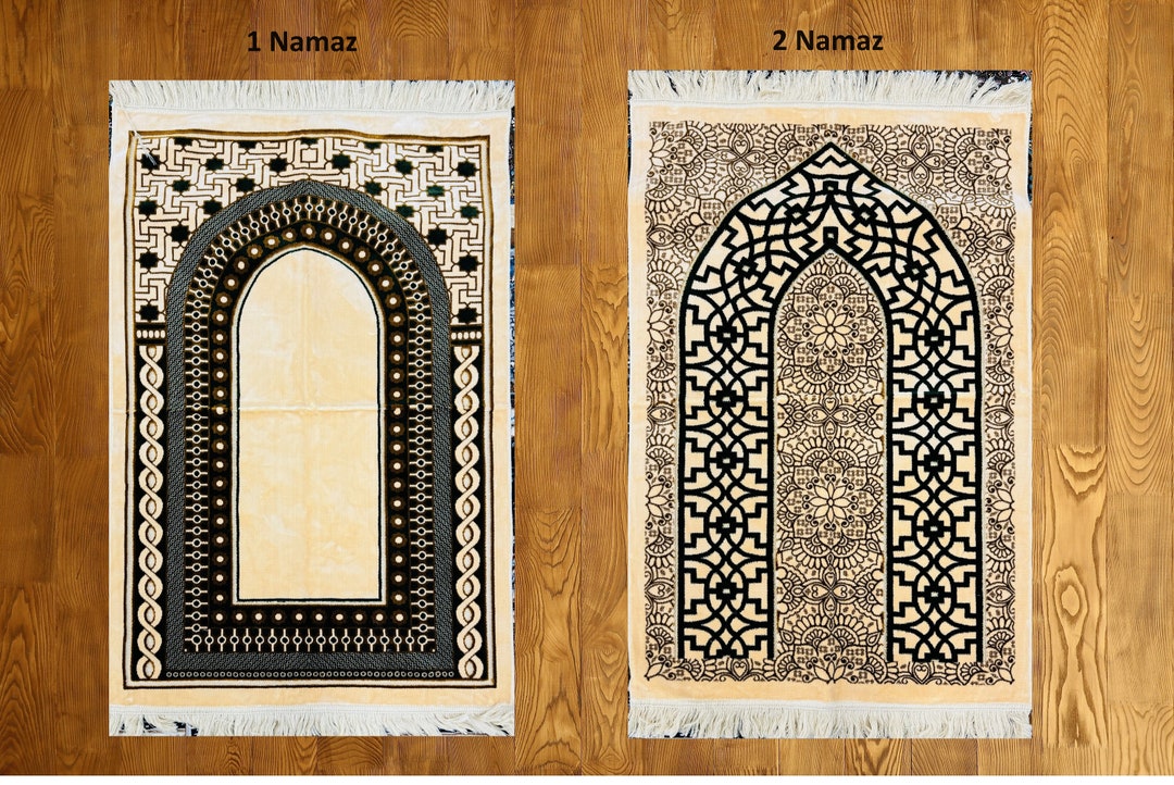 Muslim Prayer Rug or Janamaz Traditional Style Soft High - Etsy