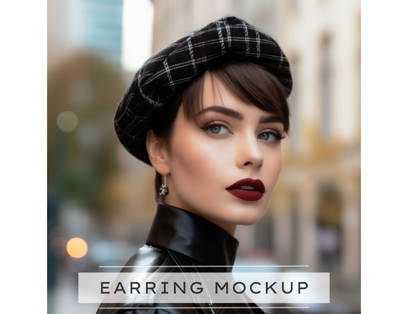 Earring Model Mockup, Earring Display Model, Earring Jewellery Mockups ...