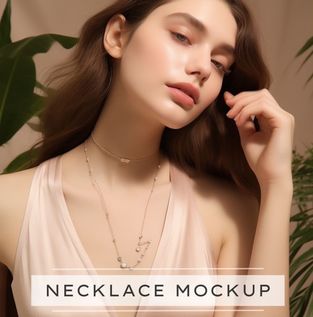 Necklace Mockups, Jewelry Mockup, Necklace Display, Necklace Models ...