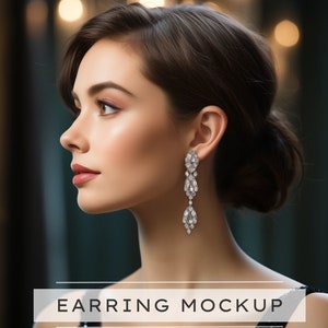 Earring Mockup, Earring Display Model, Earring Jewellery Mockups, High ...