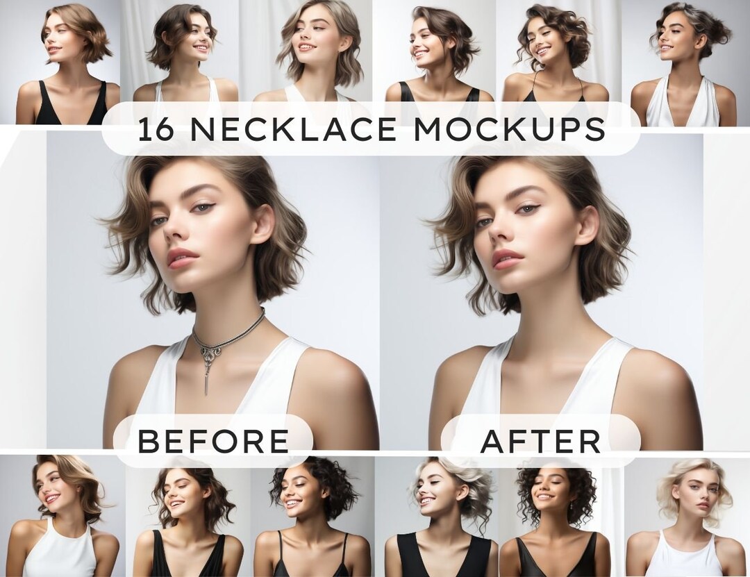 Necklace Mockups Bundle, Jewellery Mockups, High Quality Mockups ...