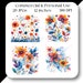 Whimsical Flower Fields JPG Clipart Wild Floral Watercolor Abstract ...