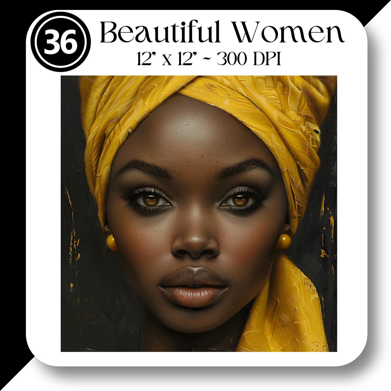 Beautiful Woman JPG 12x12 Black Culture POC Boss Girl African Queen ...