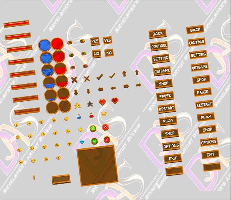 Pixel Art UI Pack – 32x32 Tileset Interface for RPG and Indie Games - Etsy