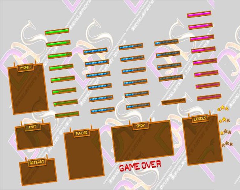 Pixel Art UI Pack – 32x32 Tileset Interface for RPG and Indie Games - Etsy