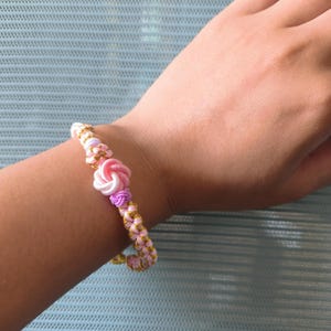 For Granddaughter - A Link That Can Never Be Undone Peach Blossom Knot ...