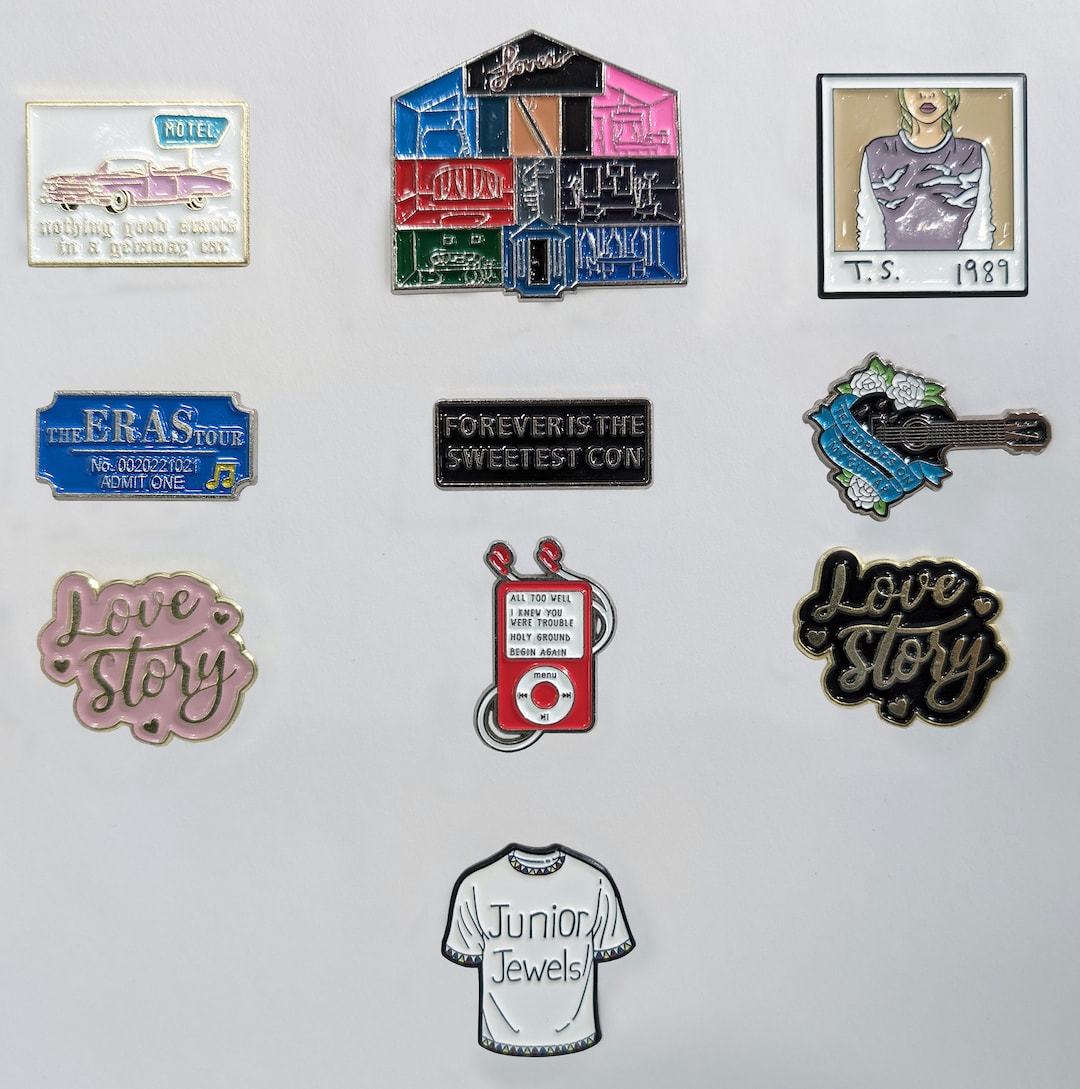 Taylor Swift Inspired Enamel Pins - Etsy