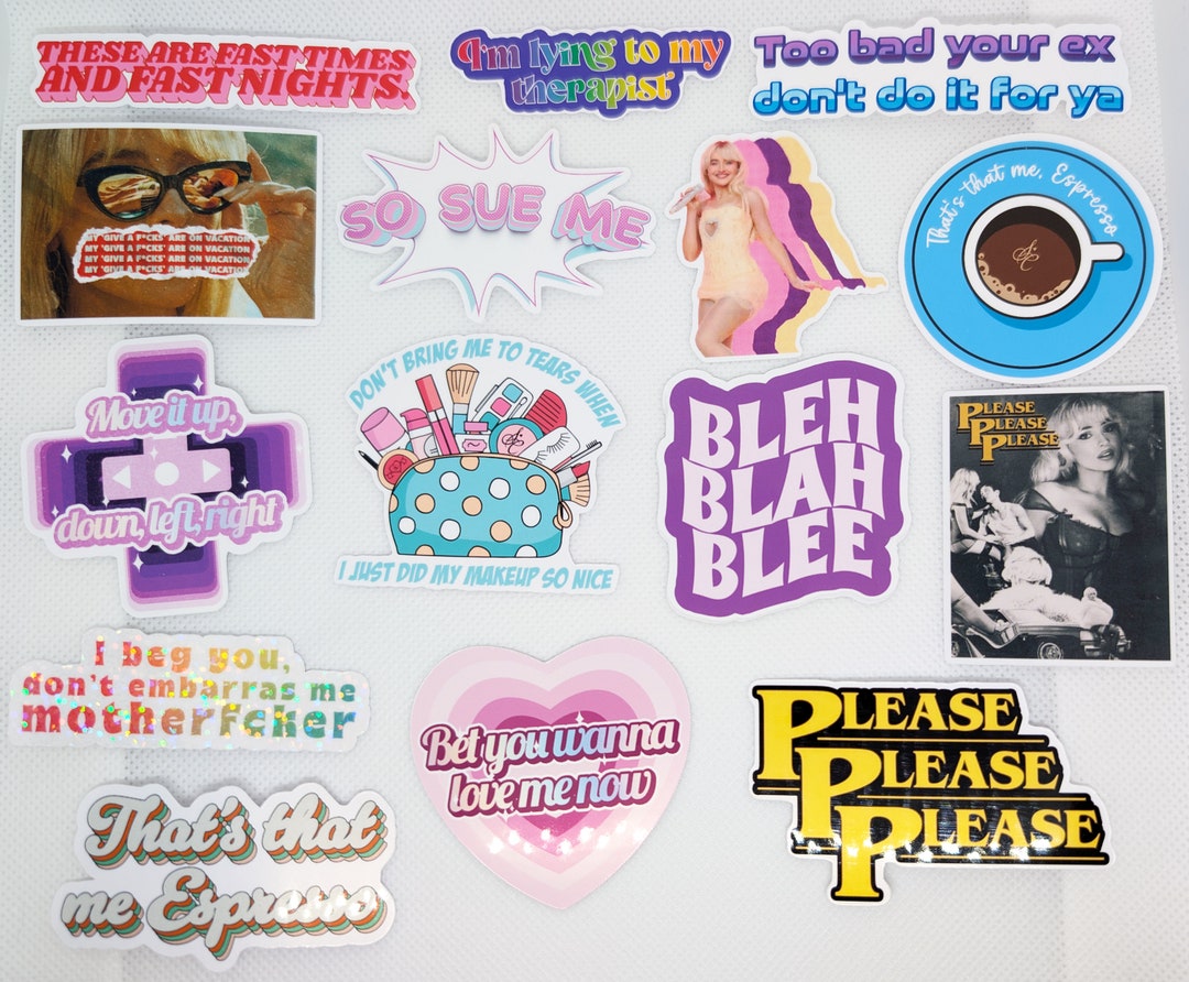 Sabrina Carpenter Stickers Multipack - Etsy