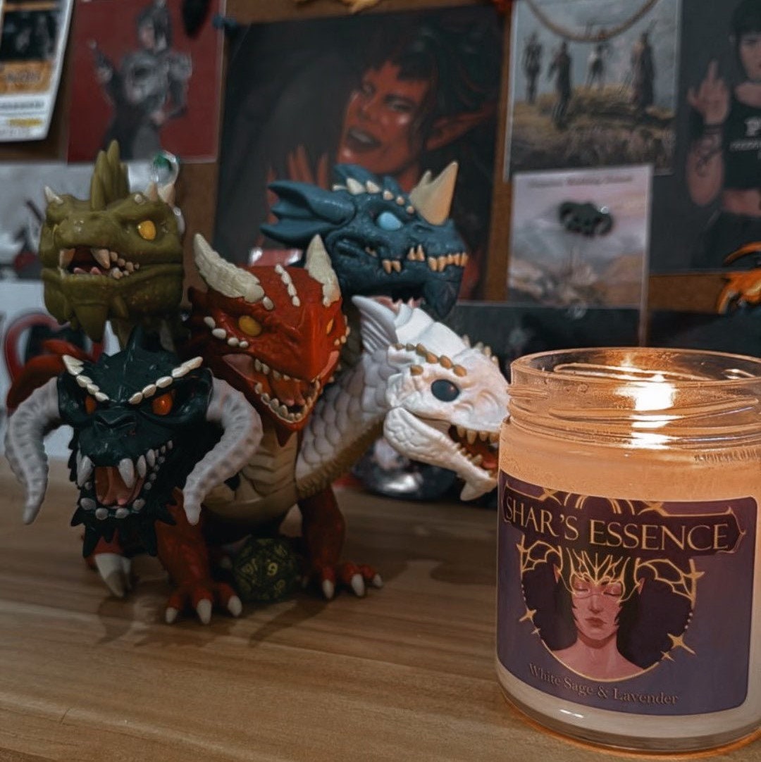 Shar's Essence Shadowheart Fan Candle BG3 - Etsy