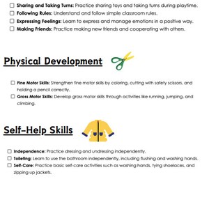 Kindergarten Readiness Checklist - Etsy