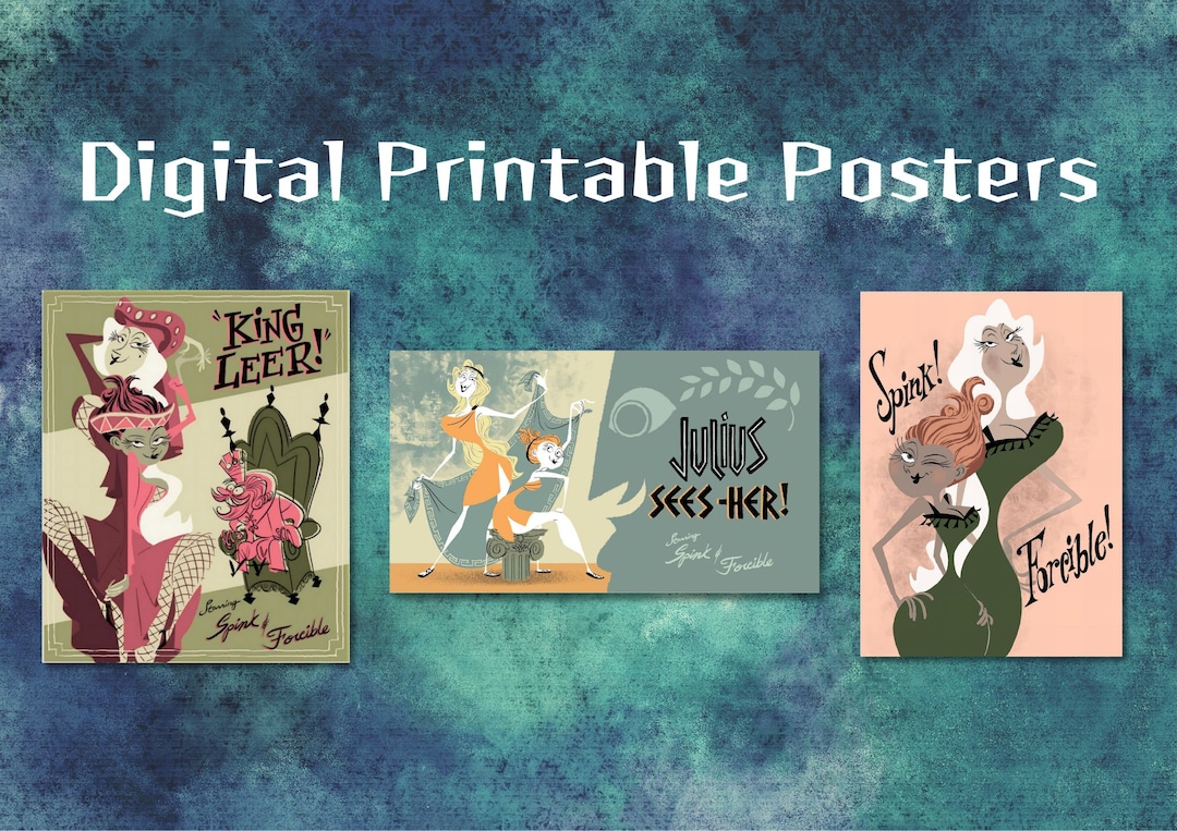 Set Spink and Forcible Coraline Poster Printable Digital - Etsy UK