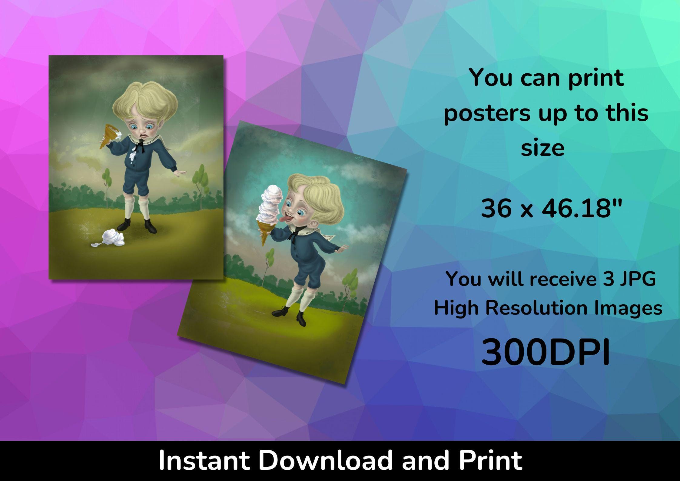 Sad Blue Boy Coraline Poster Digital Printable Set - Etsy