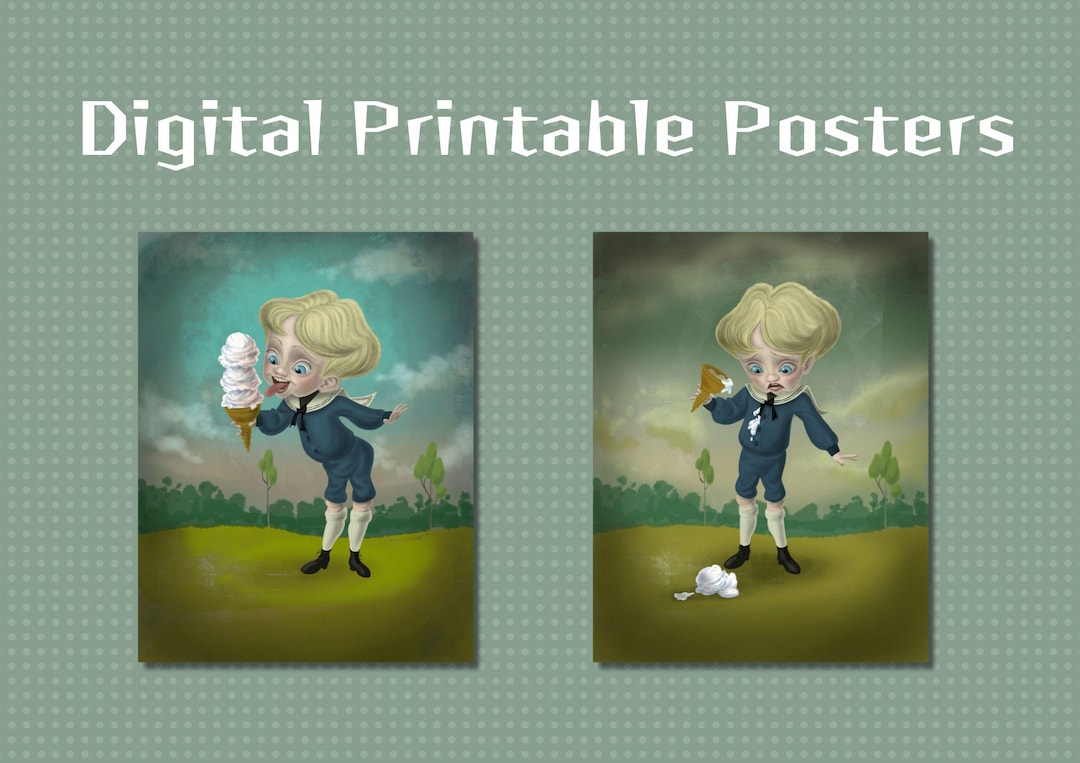 Sad Blue Boy Coraline Poster Digital Printable Set - Etsy