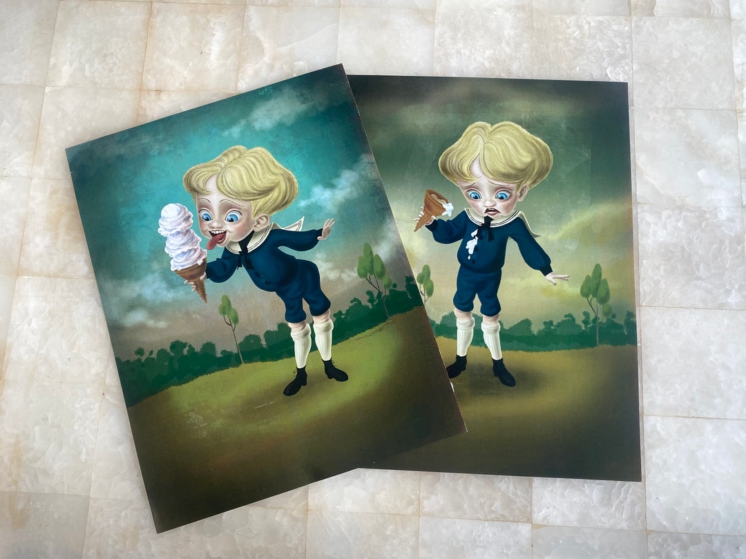 Boring Blue Boy Set / Very Bored Blue Boy Coraline Poster - Etsy