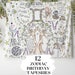 Zodiac Tapestry Gemini Backdrop Banner Astrology Hanging Wall Art ...