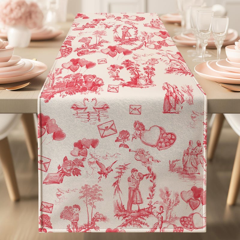 Heart Table Runner - Etsy