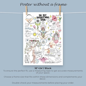 Spiritual Poster Positive Affirmation Wall Art Daily Reminder Artwork ...