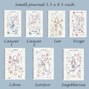 Capricorn Zodiac Spiral Notebook Gratitude Journal Astrology Notebook ...