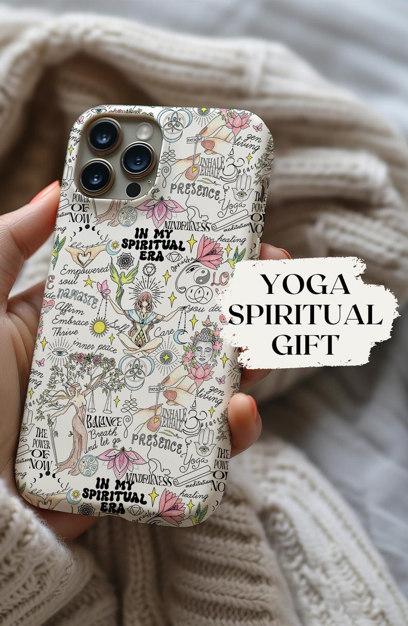 Spiritual Phone Case in My Era Self Care Meditation Lover Gift Small ...
