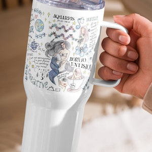 Aquarius Mug Zodiac Coffee Cup Astrology Horoscope Mug Mermaidcore ...