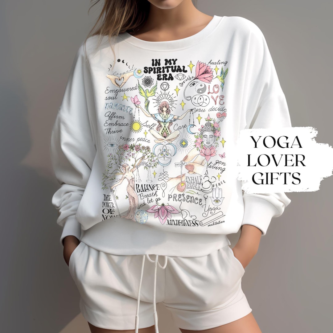 Yoga Meditation Sweatshirt Gift Spiritual Affirmation Relaxation ...