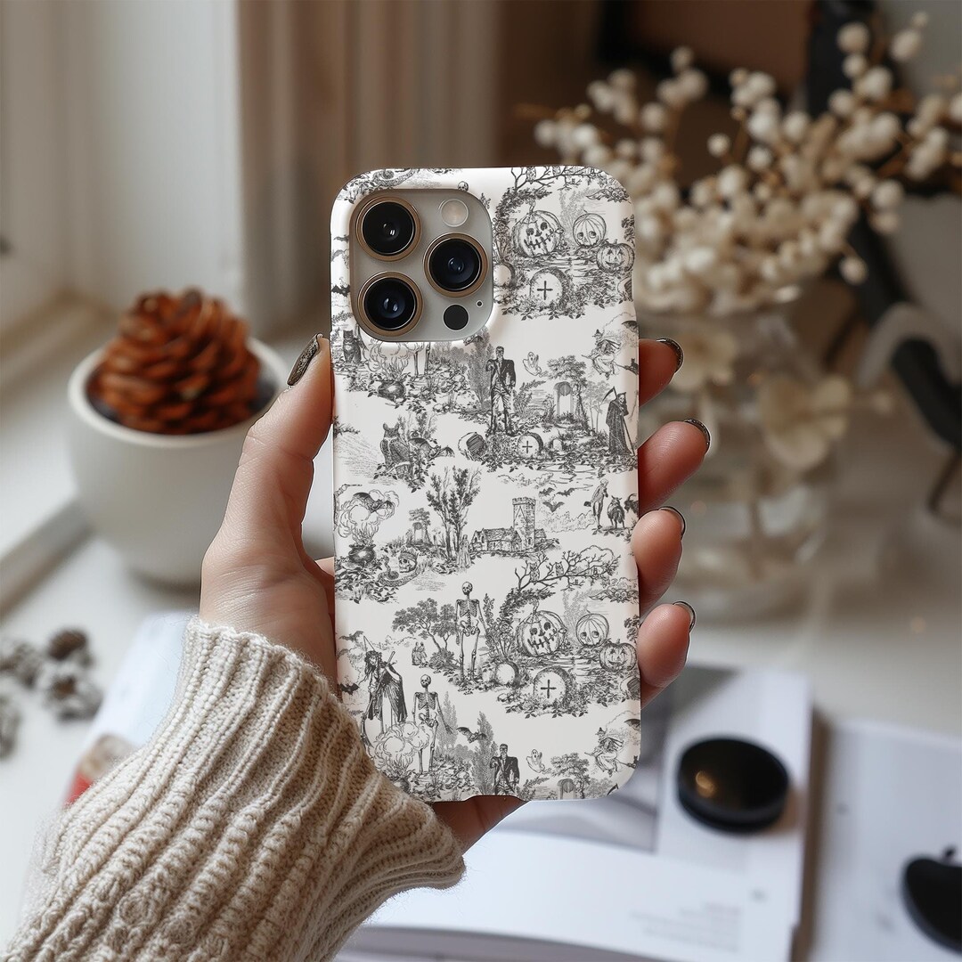 Gothic Toile Phone Case Gothic Pro Max Plus Phone Case Spooky Cute Case ...