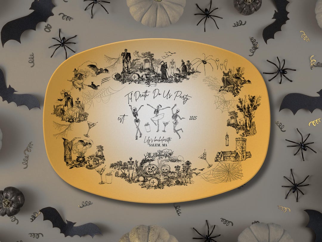 Gothic Serving Platter Witchy Party Snack Plate Serving Tray Witchy ...