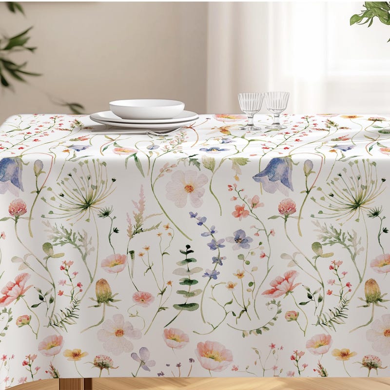 Floral Tablecloth - Etsy