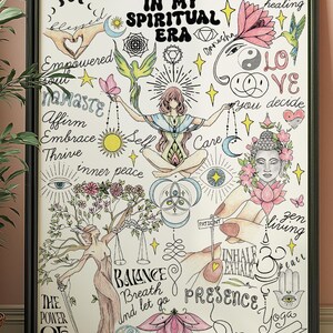 Spiritual Poster Positive Affirmation Wall Art Daily Reminder Artwork ...