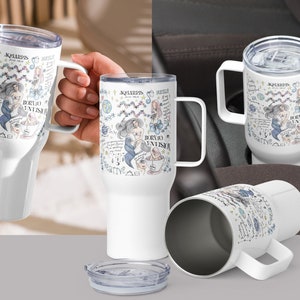 Aquarius Mug Zodiac Coffee Cup Astrology Horoscope Mug Mermaidcore ...
