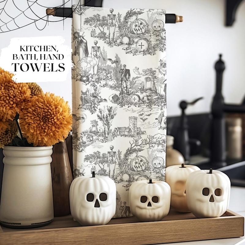 Toile Kitchen Towel - Etsy