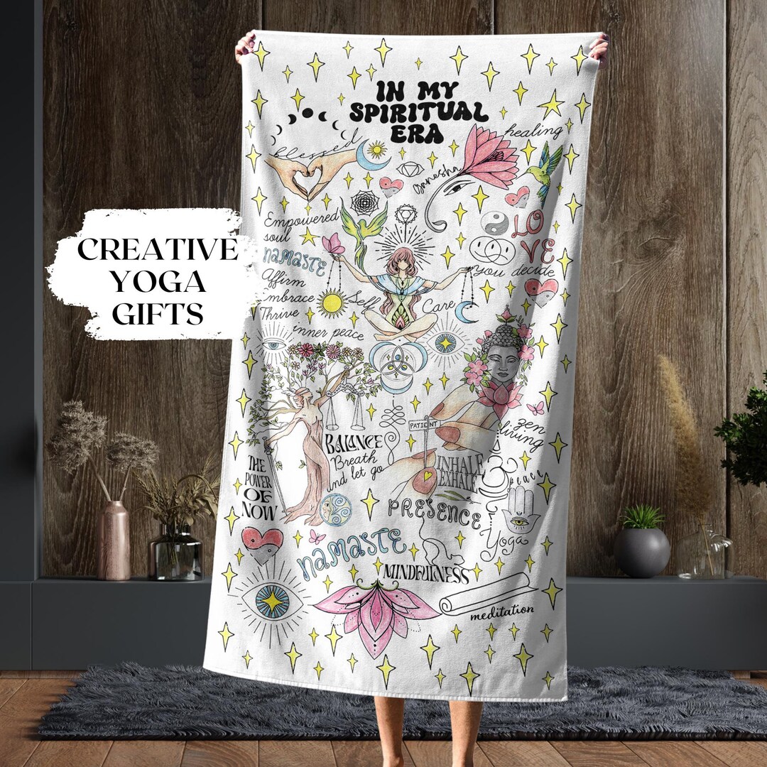 Yoga Towel Sauna Towel Namaste Bathroom Decor in My Spiritual Era Towel ...
