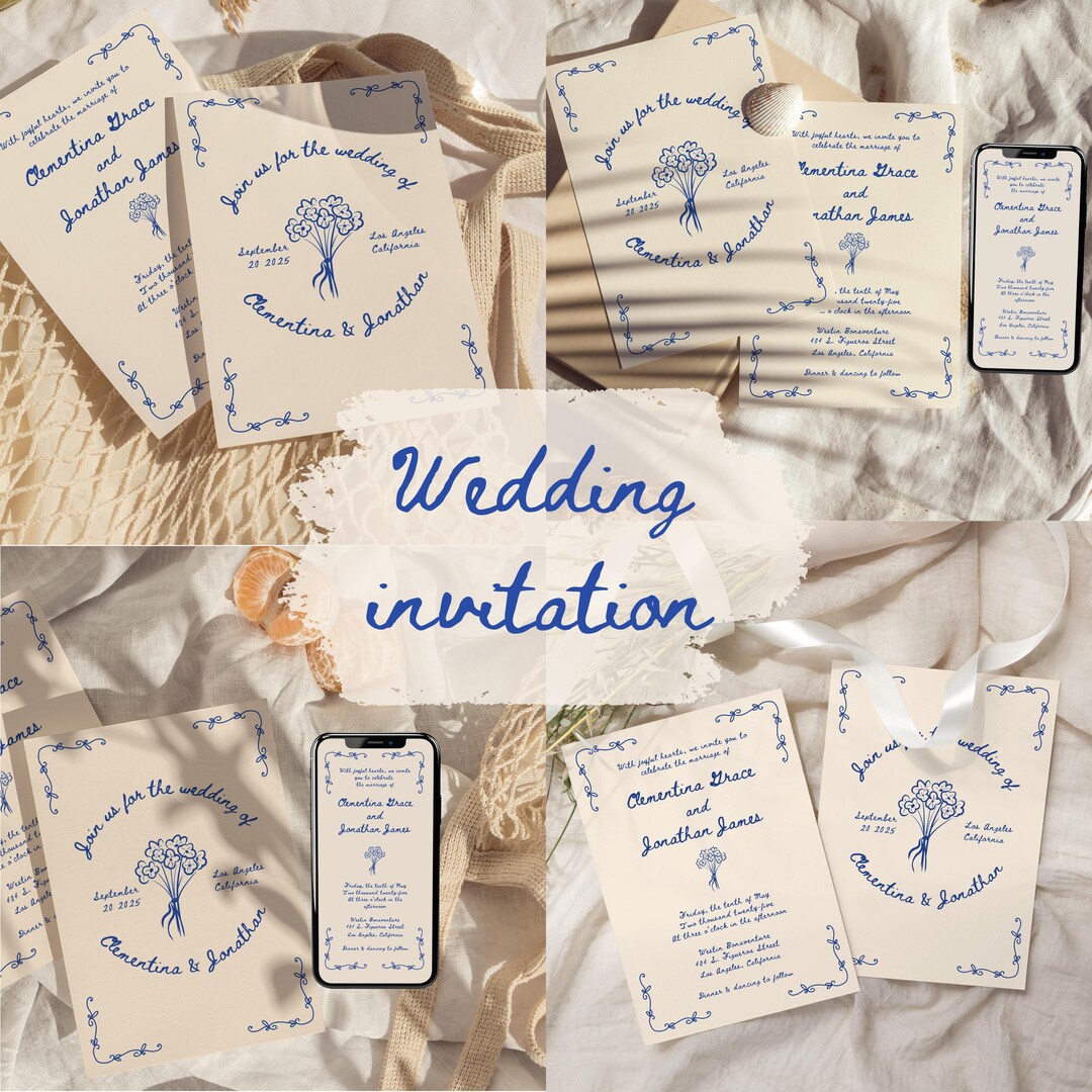 Wedding Invitation Template French Country Bachelorette Party Invite ...