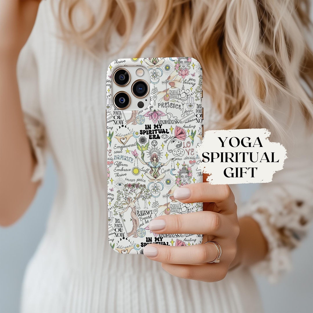 Spiritual Phone Case in My Era Self Care Meditation Lover Gift Small ...
