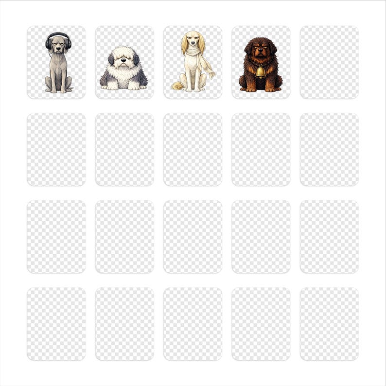 Grumpy Dog Breeds Clipart | Watercolor Angry Puppy PNG Bundle ...