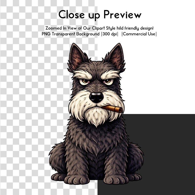 Grumpy Dog Breeds Clipart | Watercolor Angry Puppy PNG Bundle ...