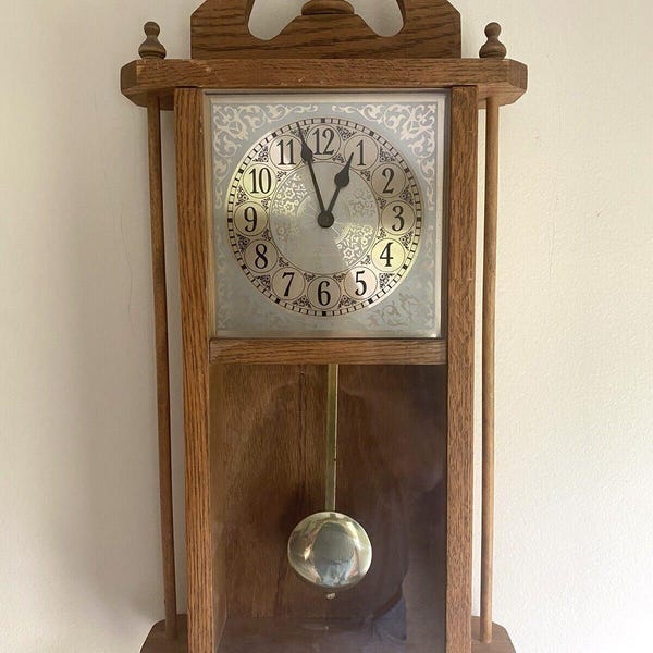 Antique Pendulum Wall Clock - Etsy