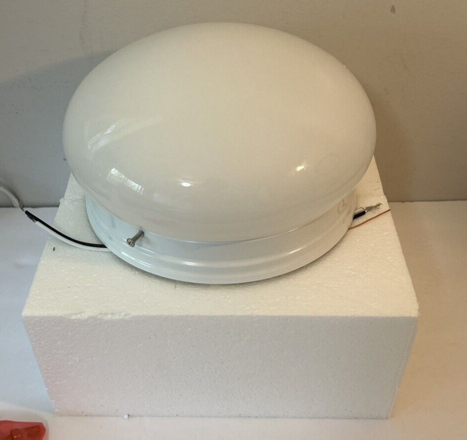 Lithonia Lighting Essentials 9 In. White LED Mushroom Flush Mount With ...