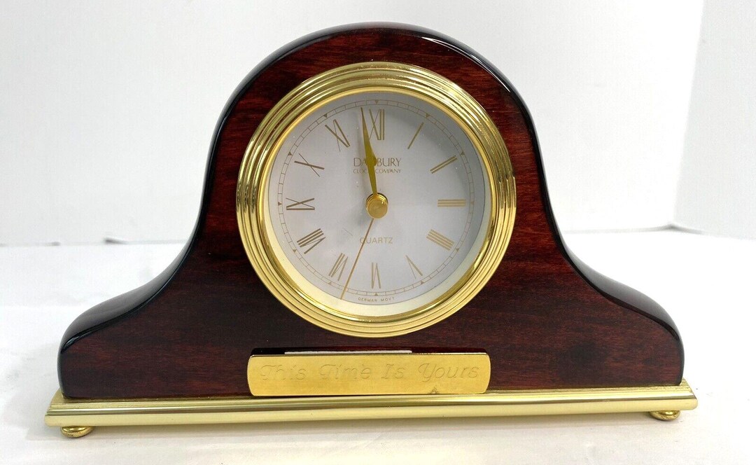 Danbury Table Wood Mantel Clock 8 X 5 Inches Browns/gold this is Your ...