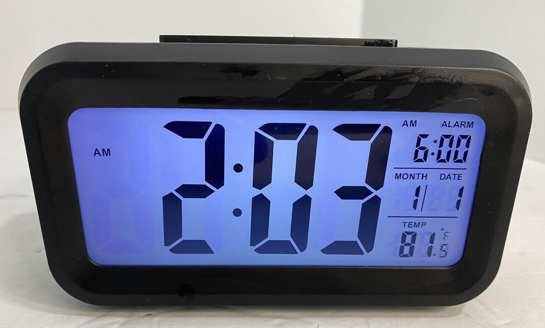 Table Alarm Clock Digital Backlight LED Display With Calendar and ...