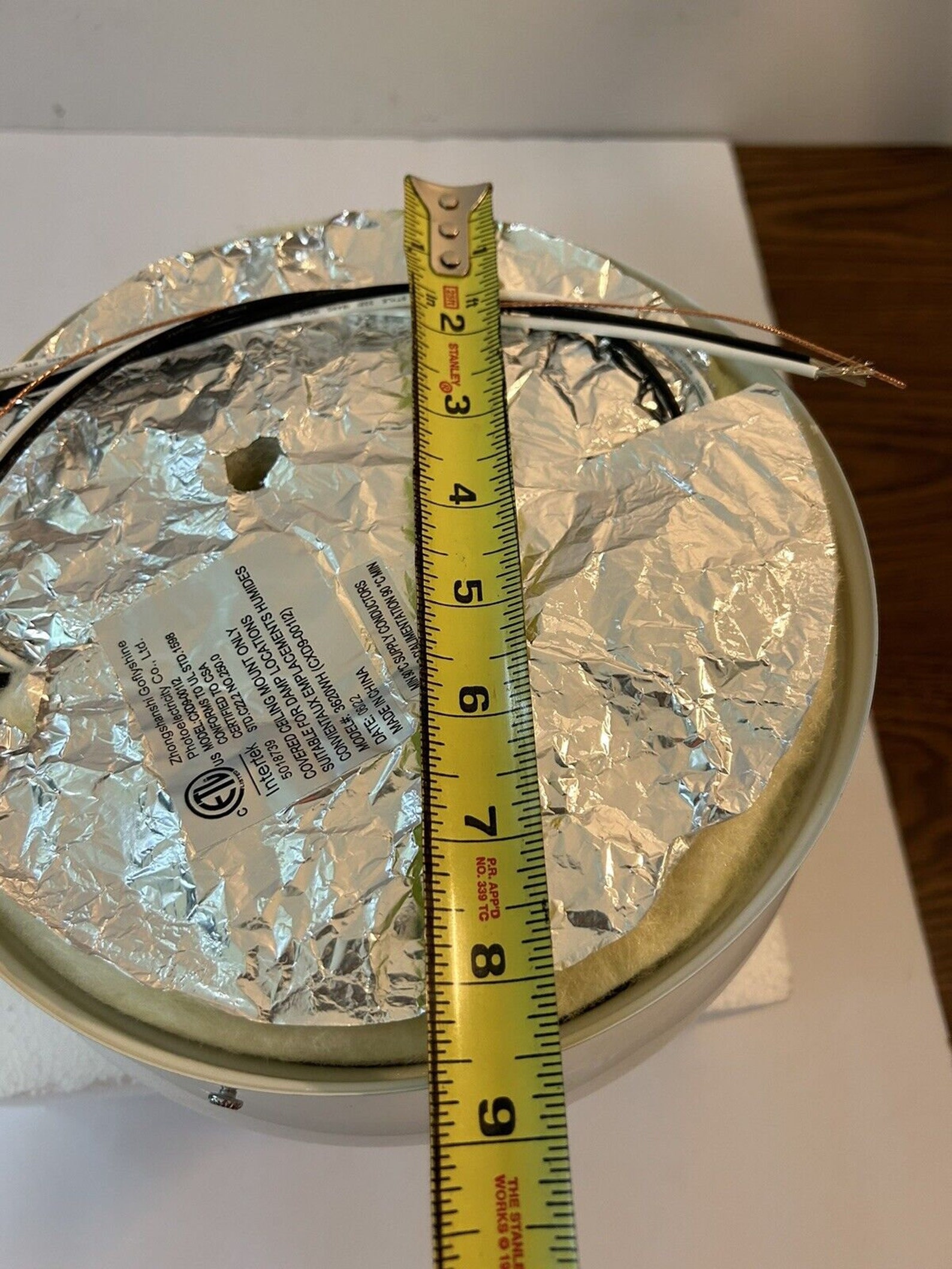 Lithonia Lighting Essentials 9 In. White LED Mushroom Flush Mount With ...