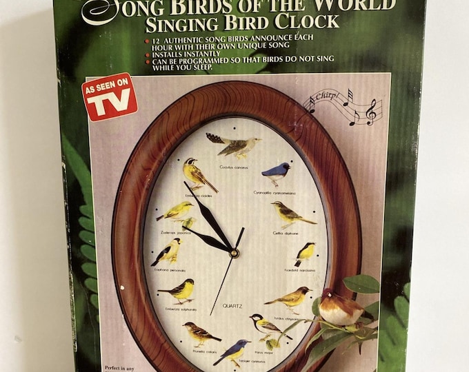 Song Birds of the World Singing Bird Clock Different Song Sound Every ...