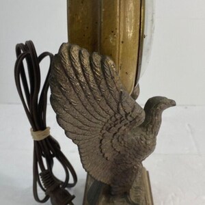 Vintage Sessions Eagle Mantle Clock Electric 1930's Wood and Brass ...