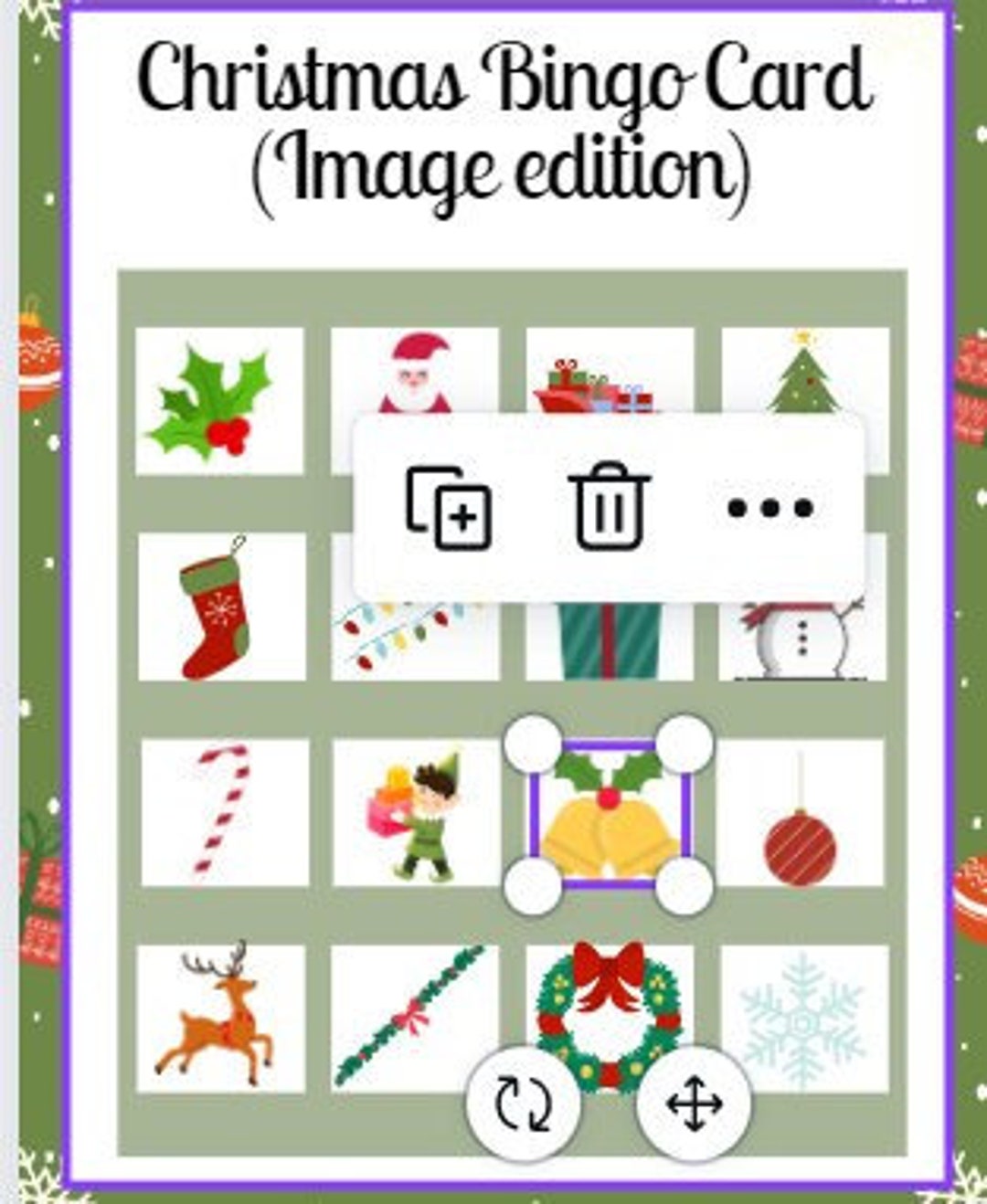 CHRISTMAS BINGO GAME - Etsy