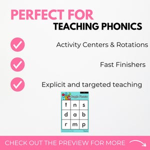 CVC Boggle Phonics Bundle: Literacy and Reading Activity - CVC Word ...