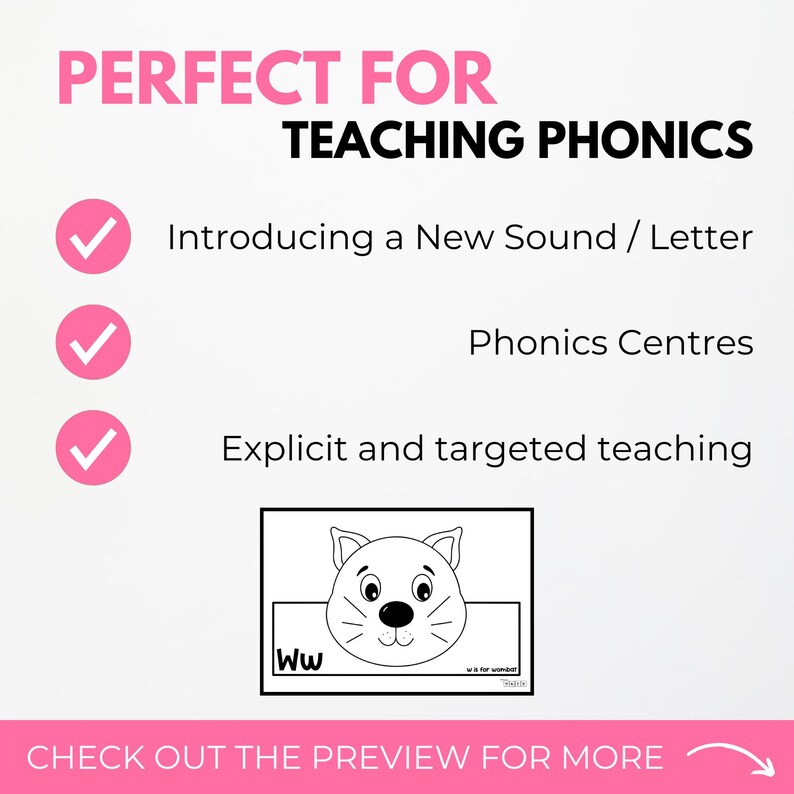 Alphabet and Phonics Crown Craft - W is for Wombat - Sound of the Week ...