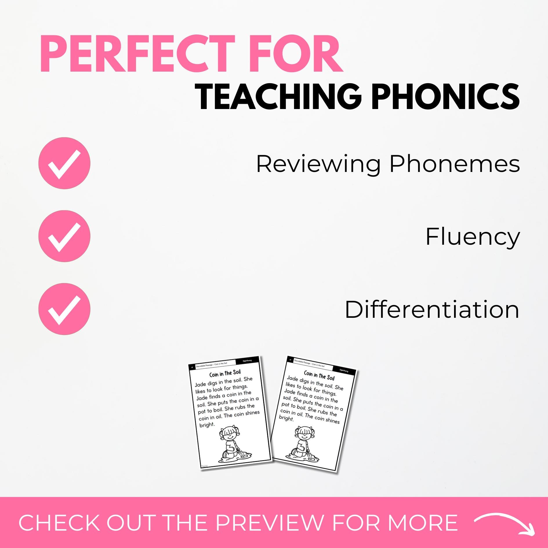 Diphthong Decodable Passages for Reading Fluency and Phonics ...